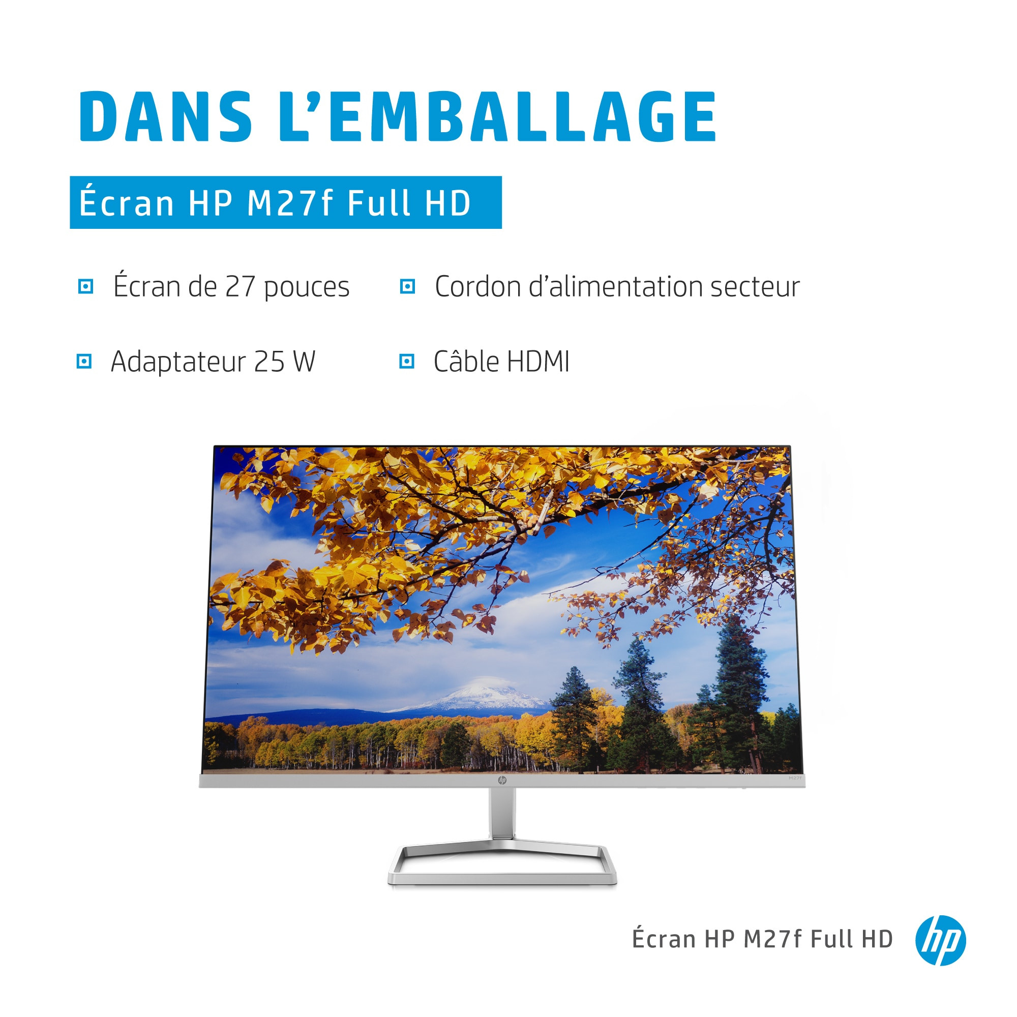 HP Écran Full HD M27f Écran Full HD HP M27f (2G3D3AA) prix Maroc