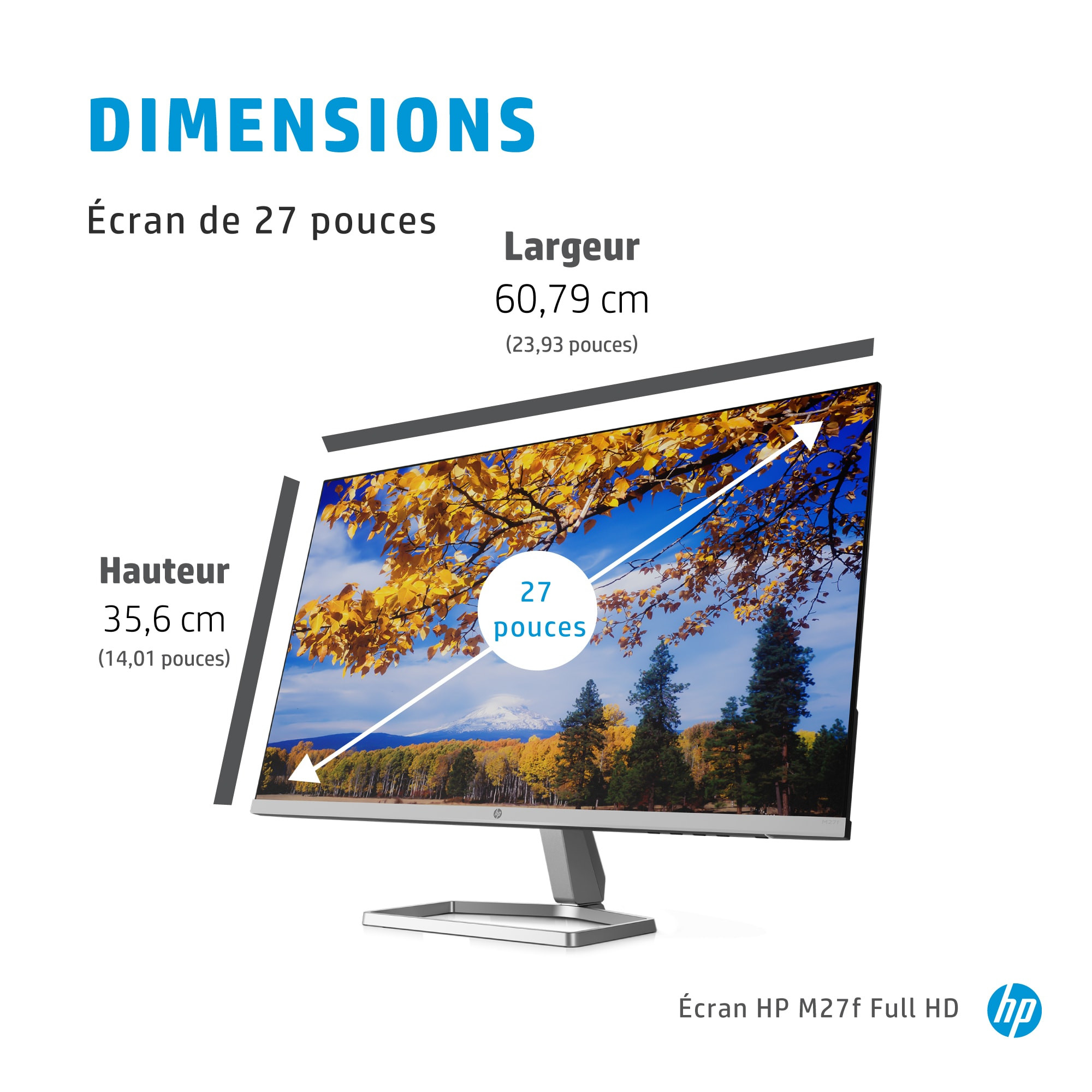 HP Écran Full HD M27f Écran Full HD HP M27f (2G3D3AA) prix Maroc