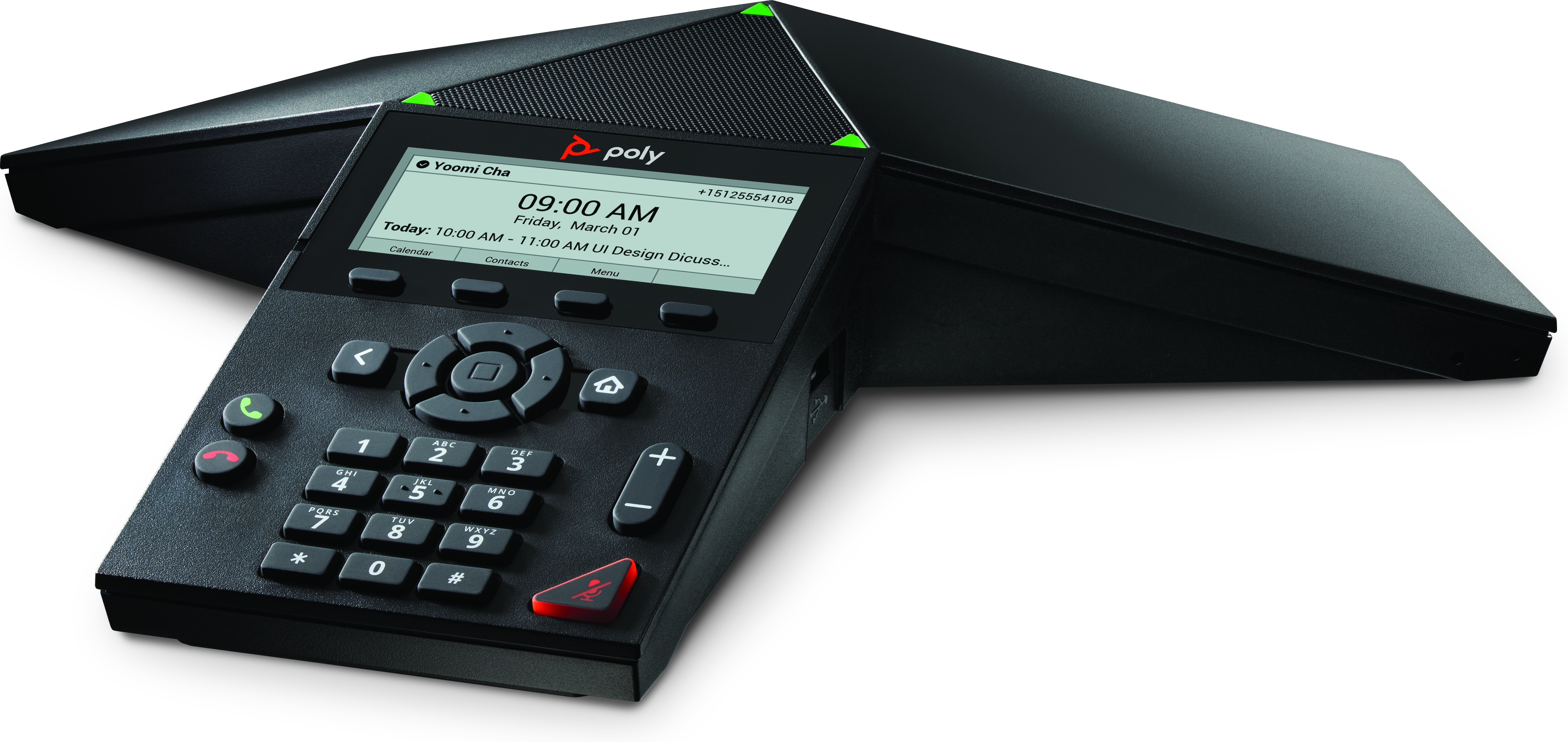 POLY Téléphone de conférence IP Trio 8300 compatible PoE sans radio ...