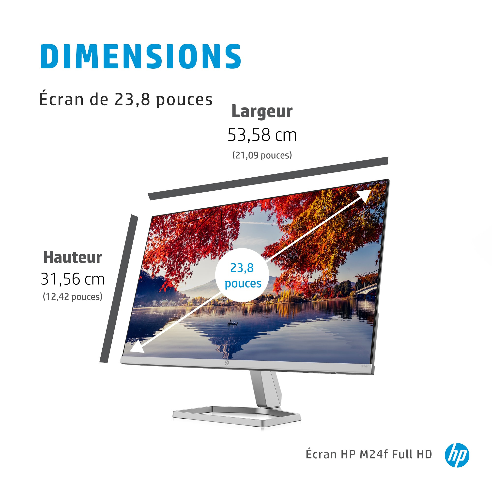 HP Écran FHD M24f Écran FHD HP M24f (2D9K0AA) prix Maroc
