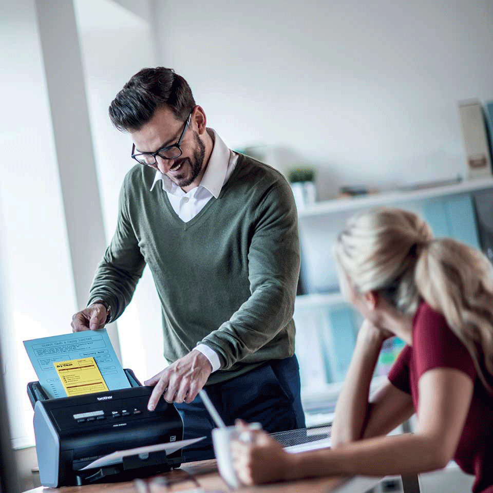 Brother ADS-2400N - Scanner bureautique de documents réseau Ethernet ...