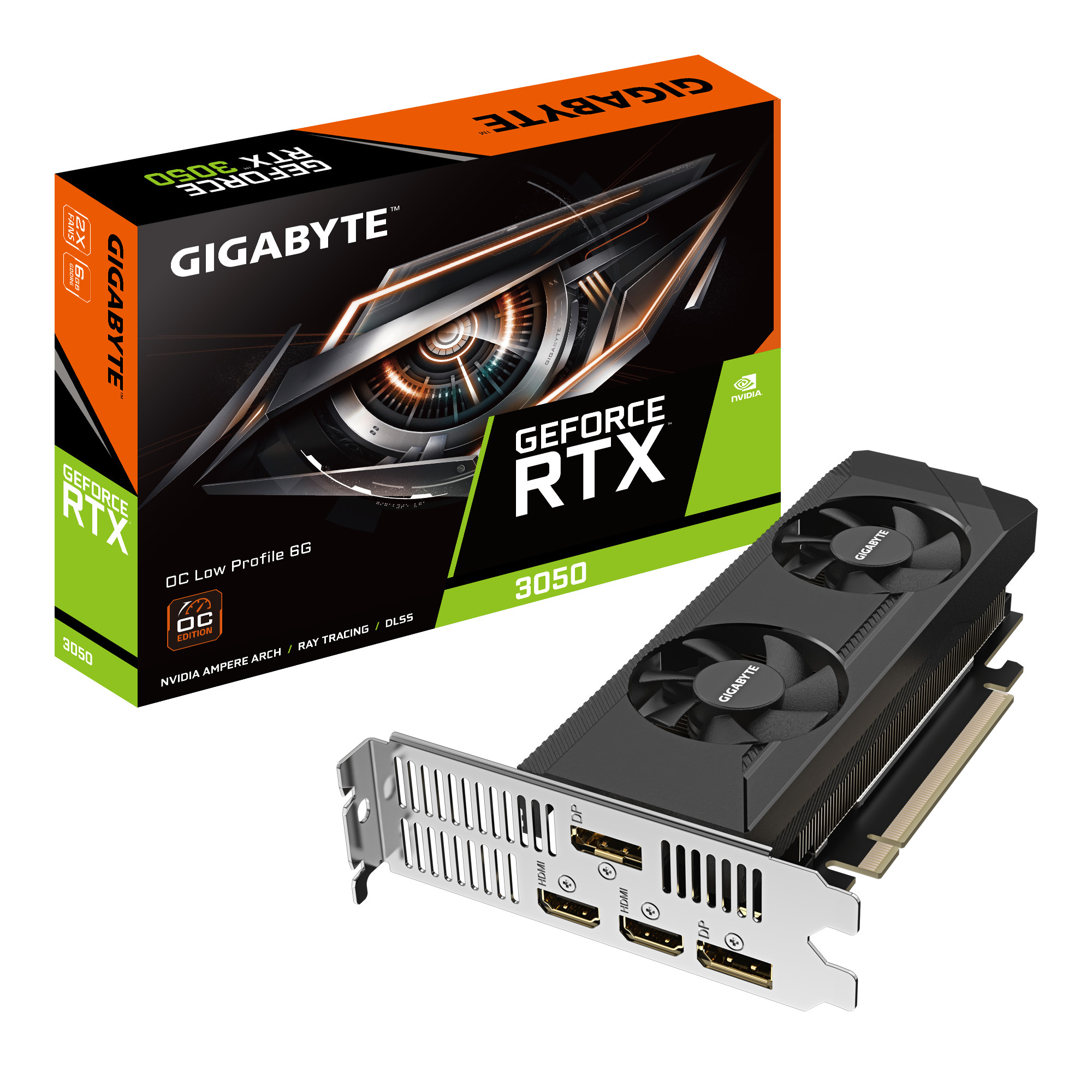 Gigabyte GeForce RTX 3050 OC Low Profile 6G NVIDIA 6 Go GDDR6 (GV ...