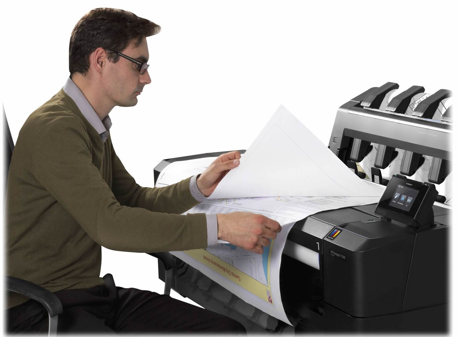 Imprimante HP Designjet T1500 ePrinter 914 mm (36 pouces)(CR356A) prix ...