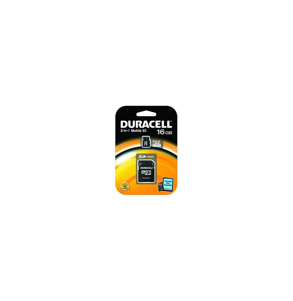 Carte mémoire Classe 4 Duracell flash microSD avec SD Adapter - 4, 8 ...