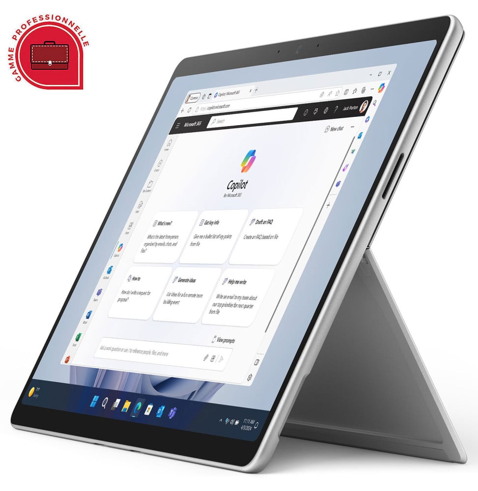 PC Microsoft Surface Pro 10 for Business - Platine (Y6B-00004) prix Maroc