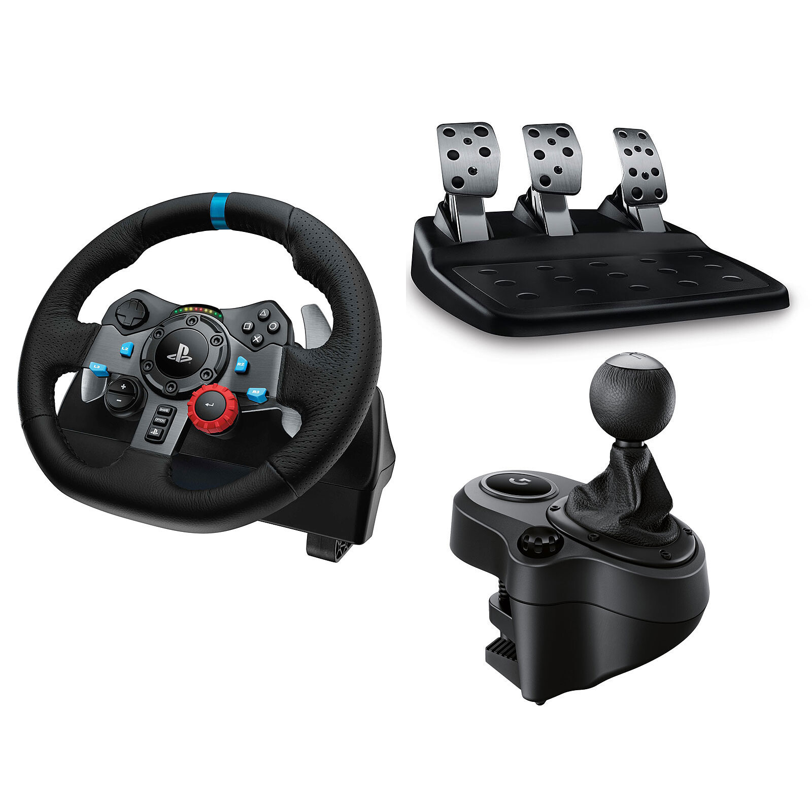 Volant PC Logitech G G29 Driving Force + Driving Force Shifter prix Maroc