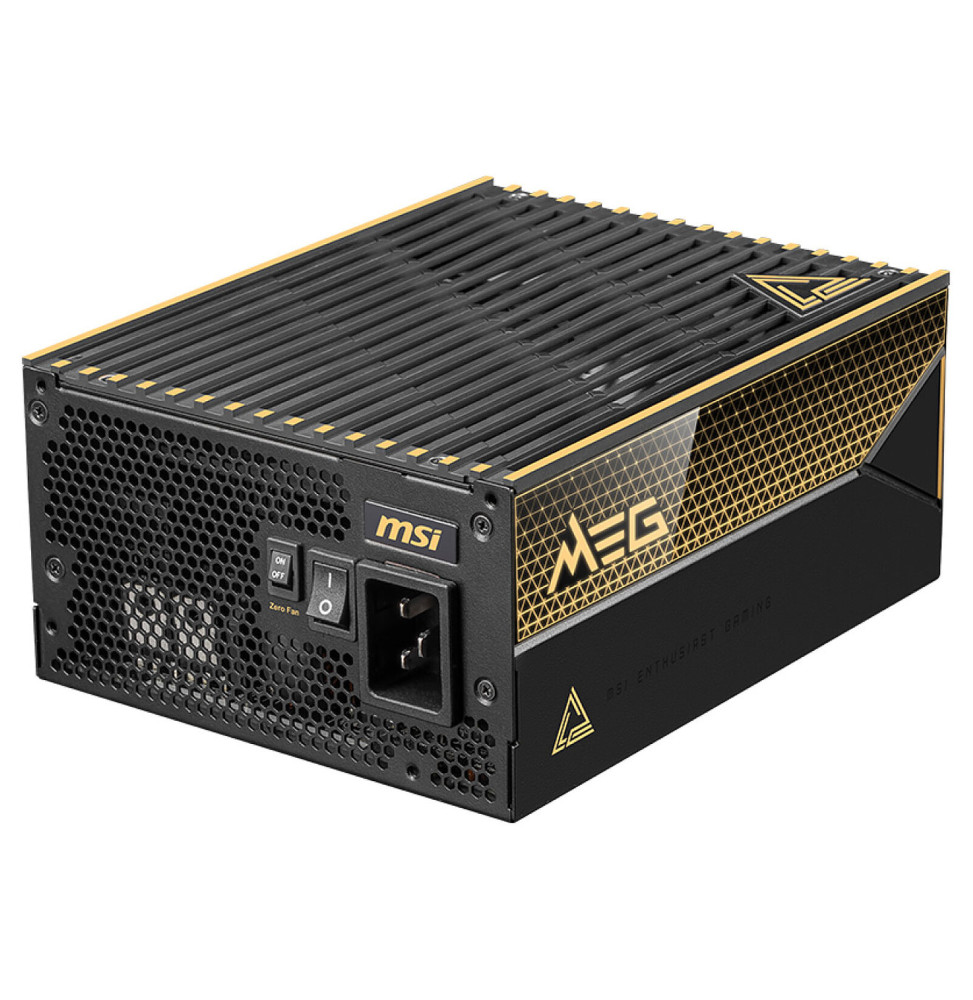 Alimentation PC MSI MEG Ai1600T PCIE5 prix Maroc