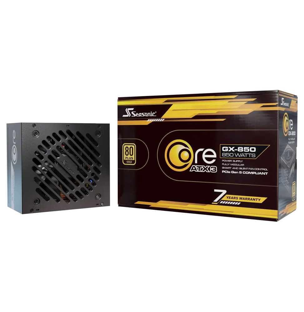 Alimentation PC Seasonic CORE GX ATX 3 (2024) 850 W prix Maroc
