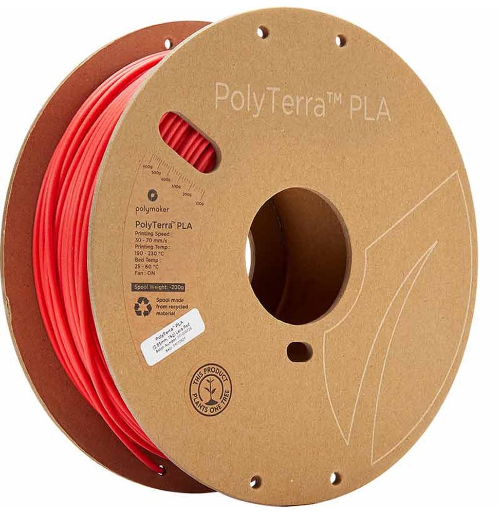 Polymaker PolyTerra 2.85 mm 1 Kg - Rouge Lava prix Maroc