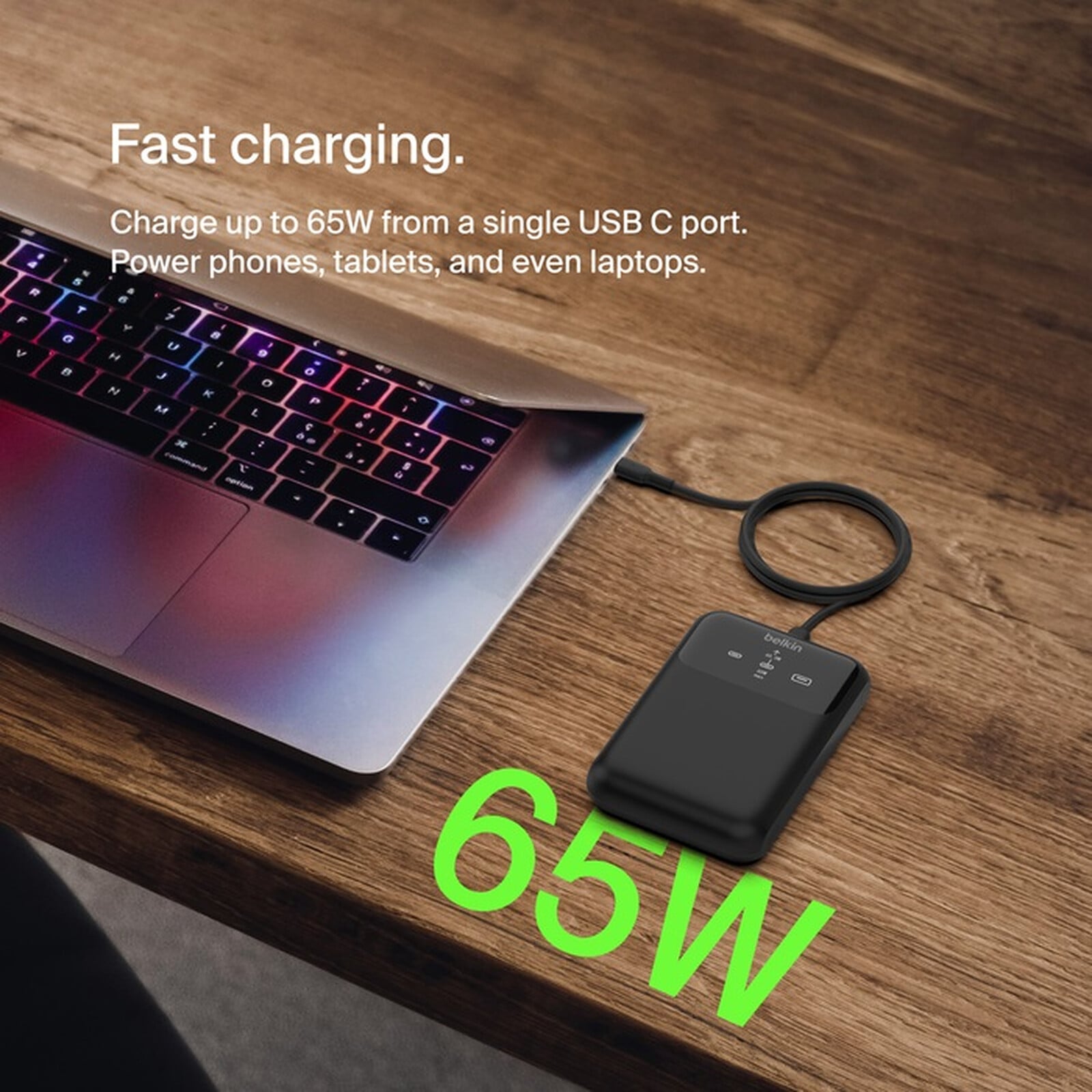 Belkin Batterie de secours USB-C 65W 20 000 mAh pour ordinateur ...