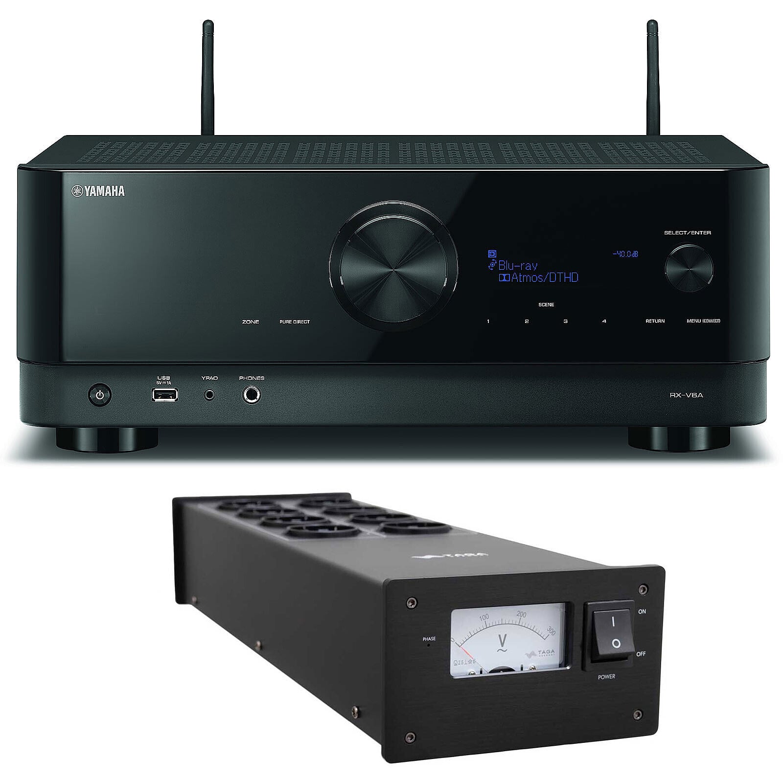 Yamaha RX-V6A Noir + Taga Harmony PF-1000 v2 Noir prix Maroc