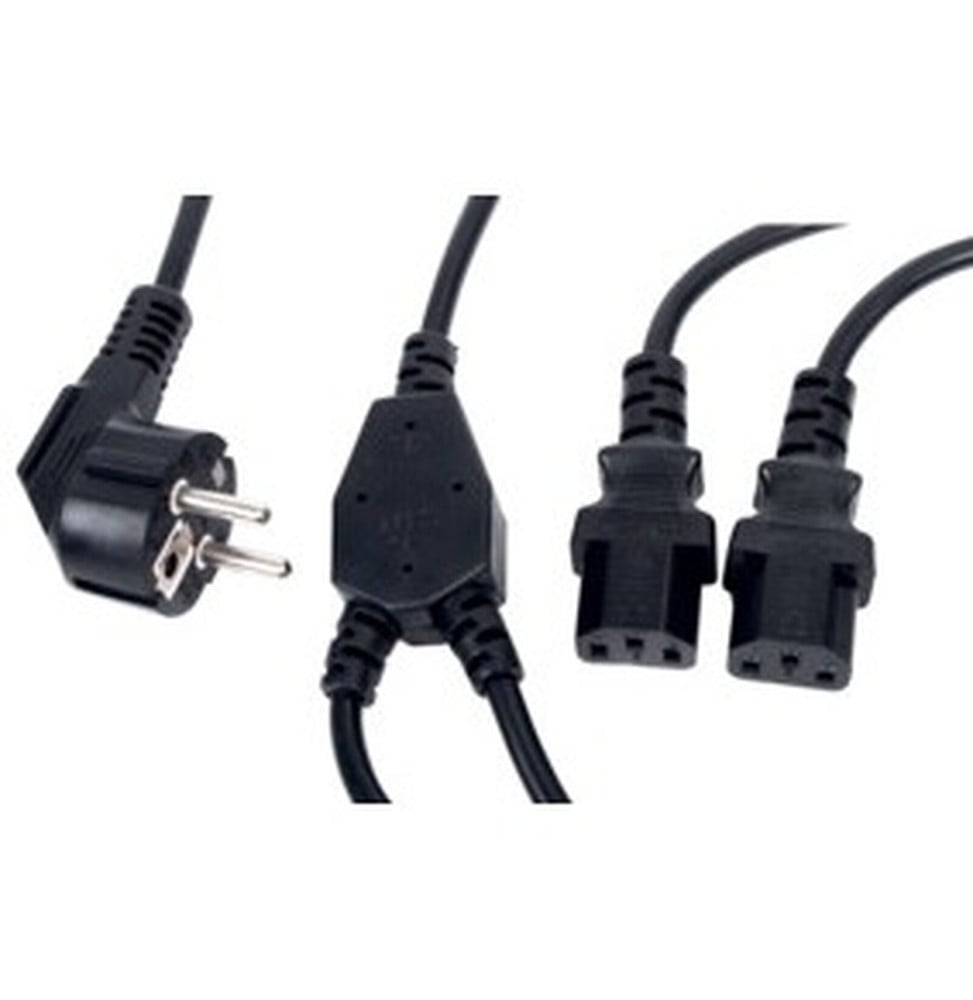 Double câble d'alimentation pour PC, moniteur et onduleur (1,8 m) prix ...