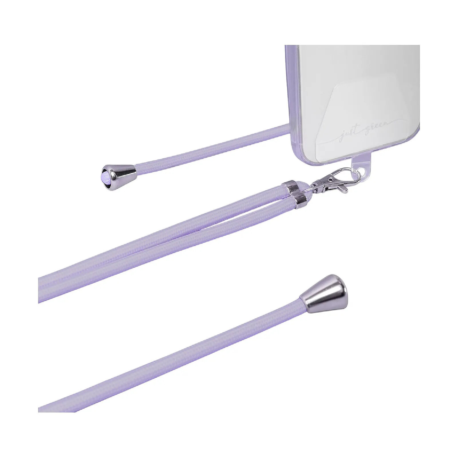 JUST GREEN Bandoulière pour Téléphone Universel Amovible avec Système ...