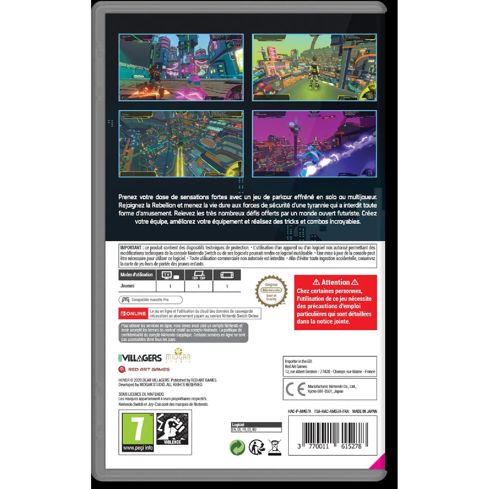 Hover Nintendo SWITCH prix Maroc