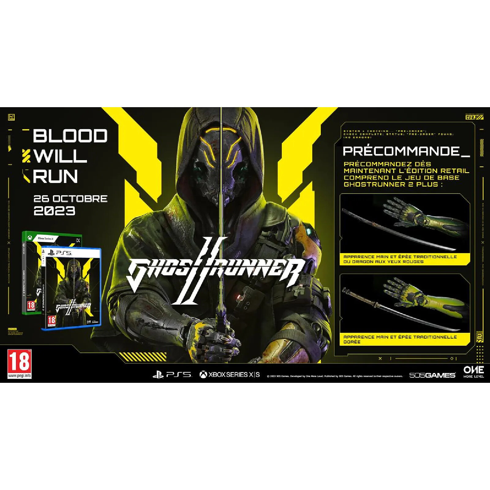 Ghostrunner 2 PS5 prix Maroc