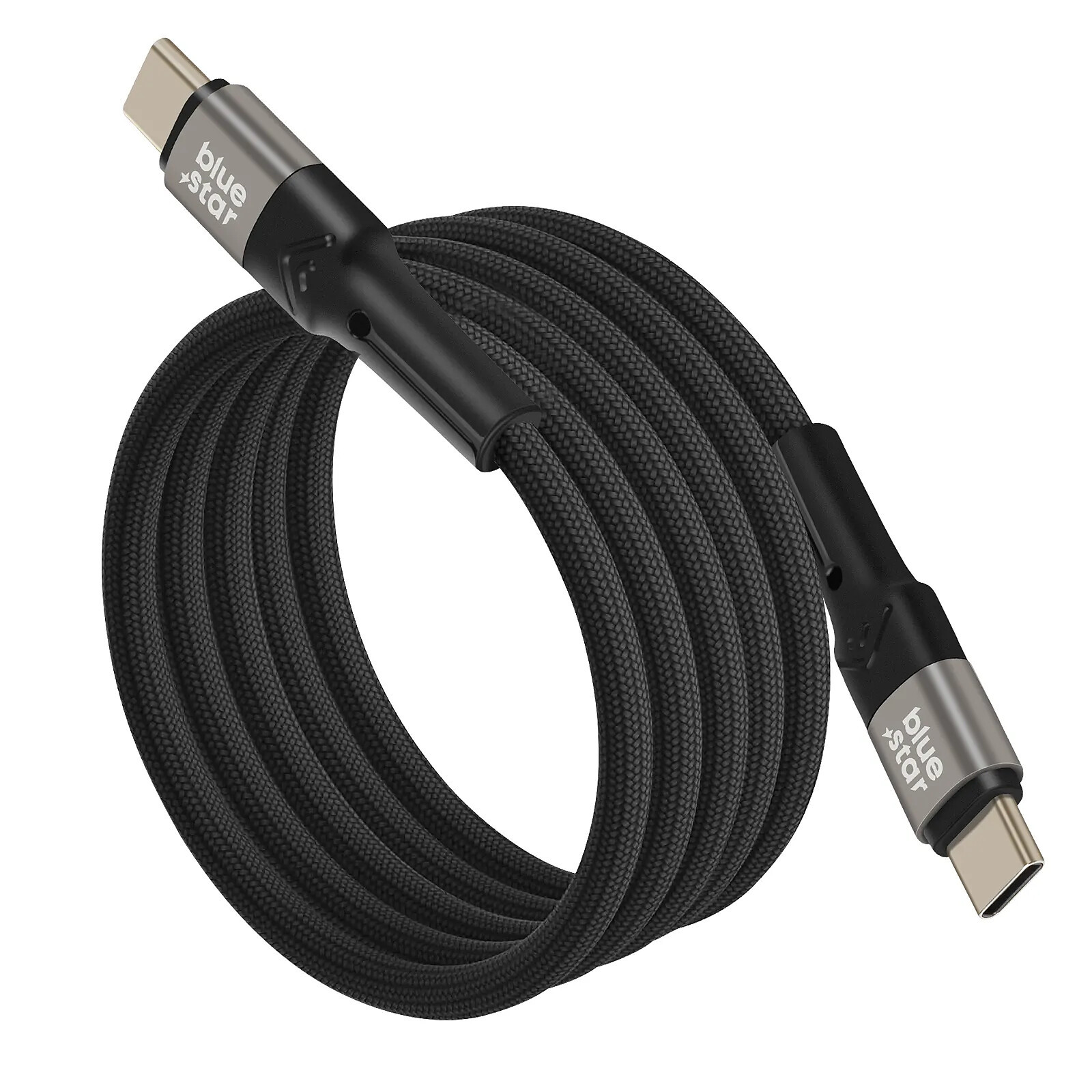 Blue Star Câble USB C / USB C Power Delivery 60W Quick Charge 4.0 Longueur 2m Noir prix Maroc