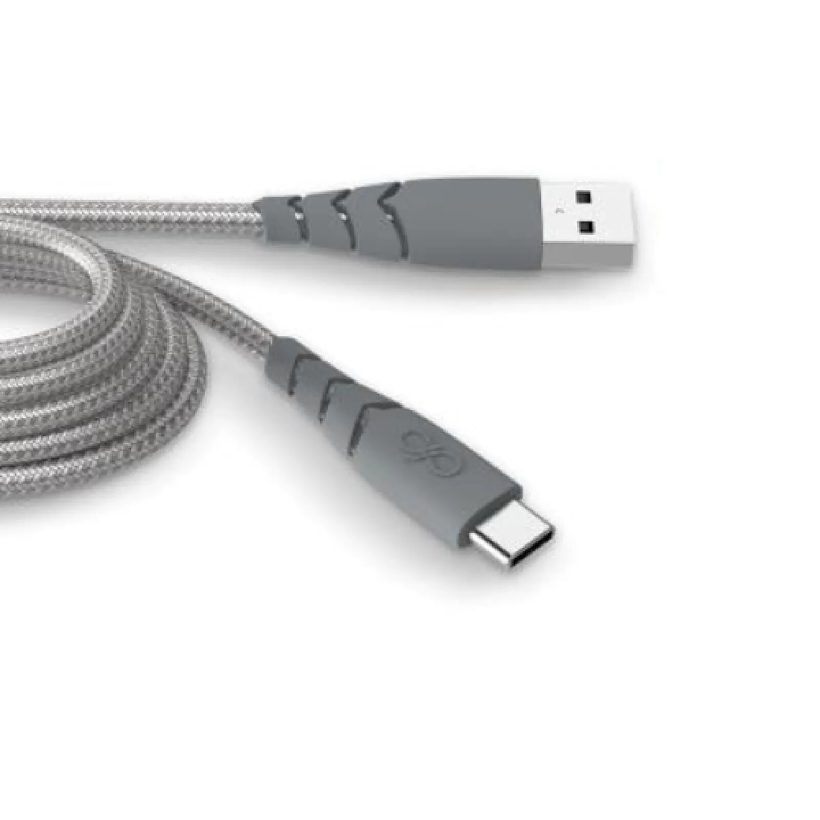 Force Power Câble Ultra-renforcé USB A/USB C 3m - 3A Gris prix Maroc