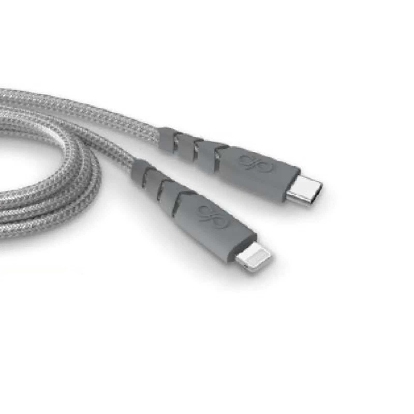 Force Power Câble Ultra-renforcé USB C/Lightning 1,2m 3A Gris prix Maroc