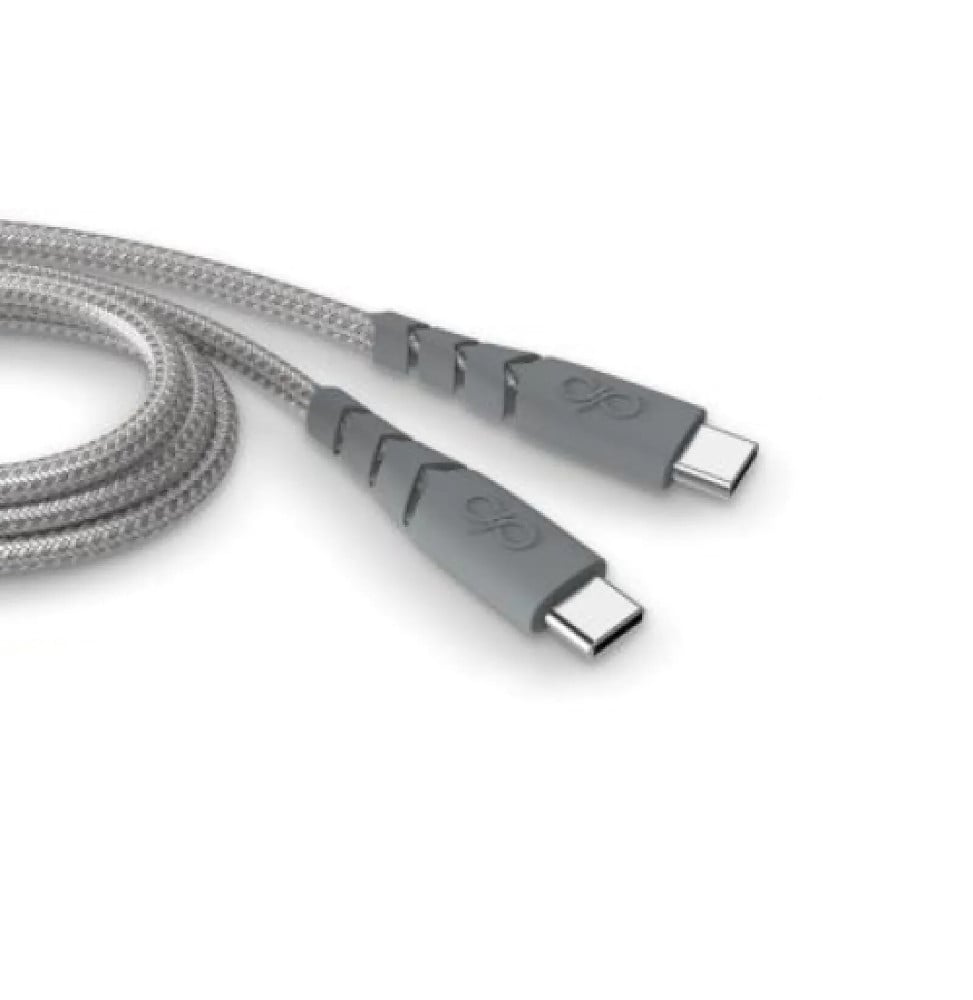 Force Power Câble Ultra-renforcé USB C/USB C 2m 3A Gris prix Maroc