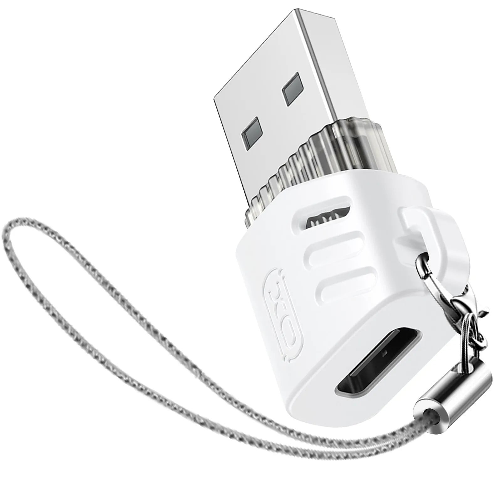 XO Adaptateur USB-C Femelle vers USB Mâle Charge Transfert de Données Blanc prix Maroc