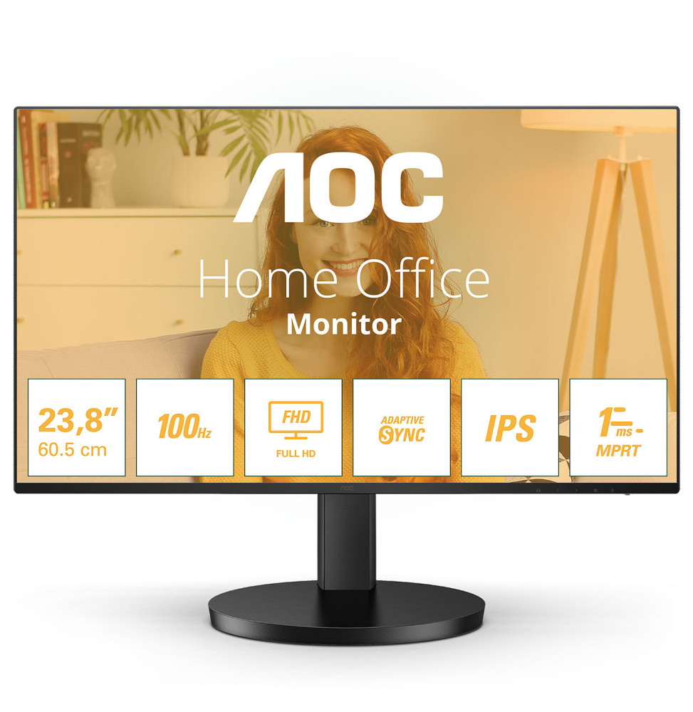 AOC 23.8" LED - 24B3HA2 prix Maroc