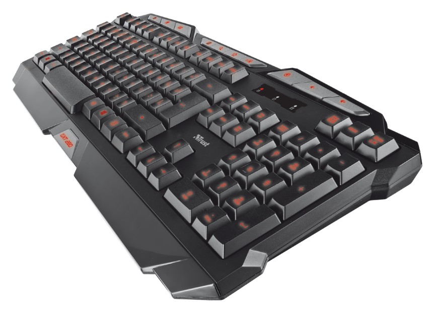 Clavier à touches rétro-éclairées Trust Gaming GXT 280 LED illuminated ...