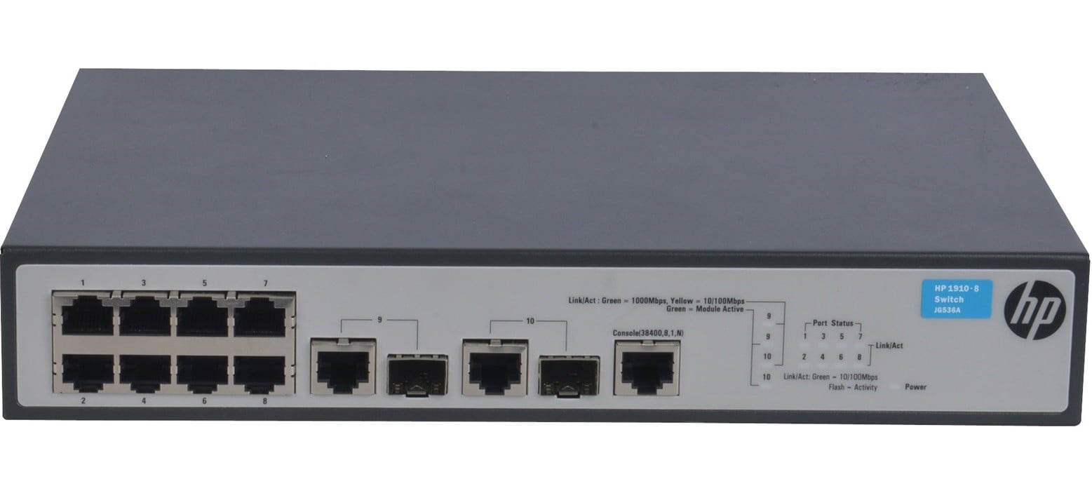 Switch Administrable HP 8 ports Fast Ethernet avancé à gestion ...