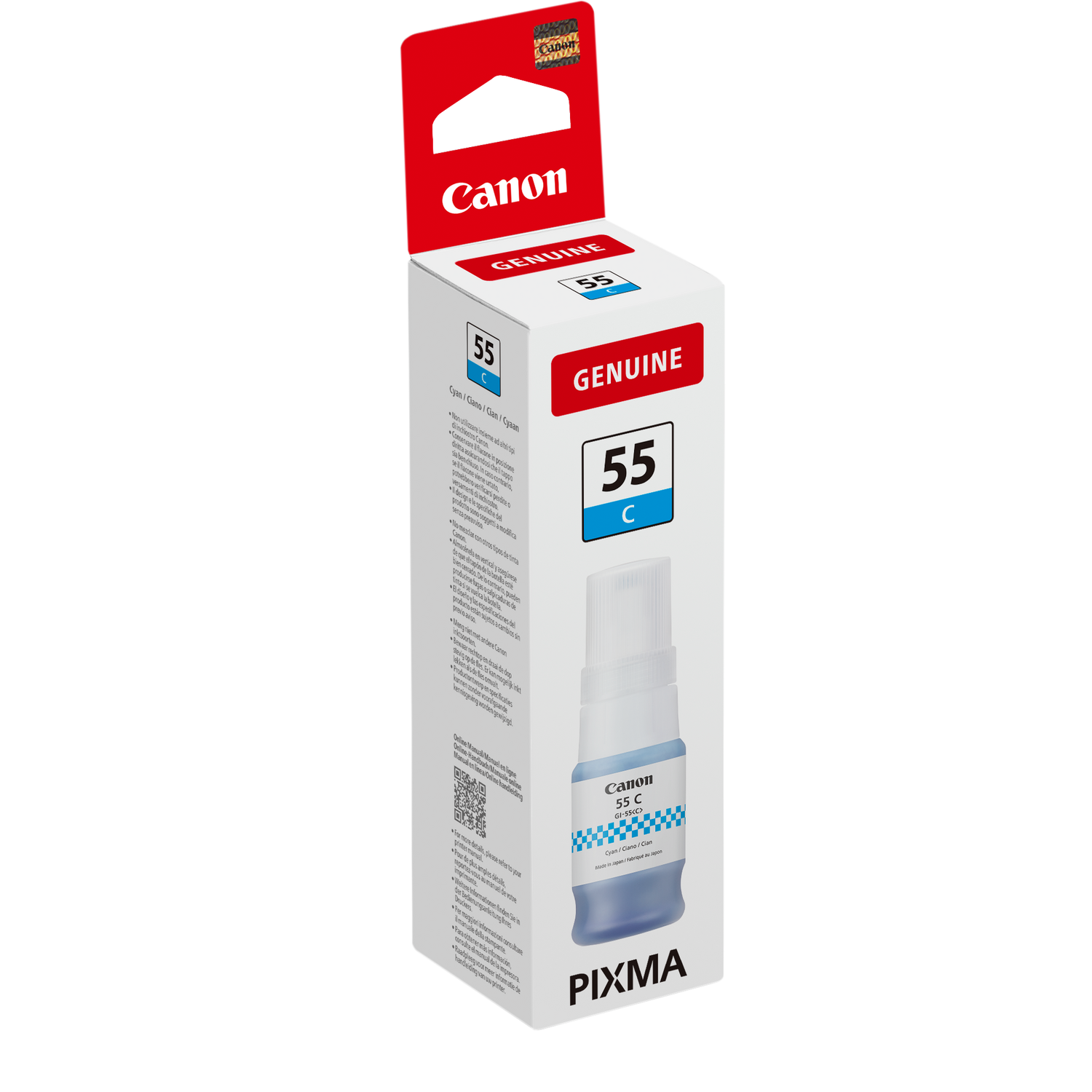 Bouteille d'encre cyan Canon GI-55C prix Maroc