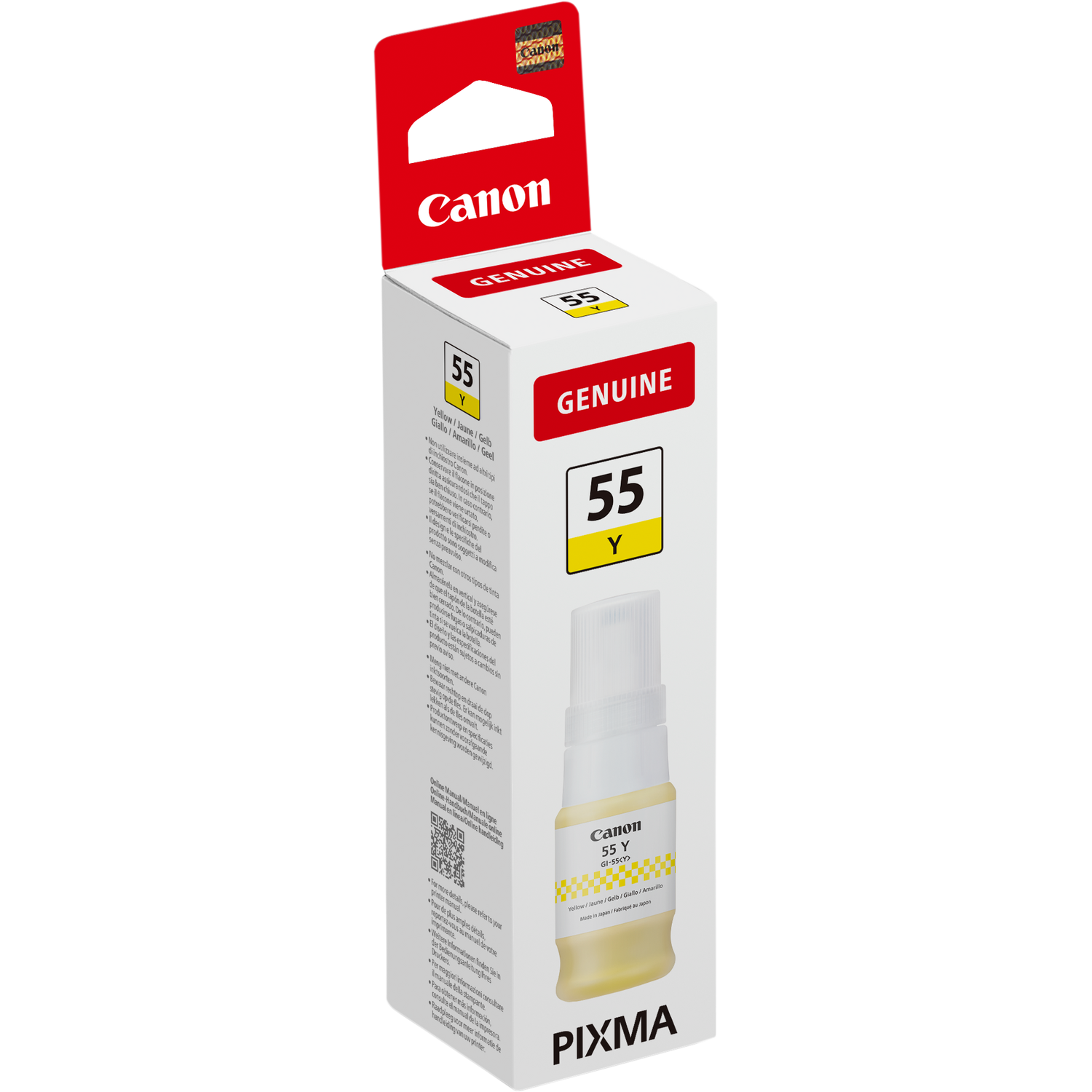 Bouteille d'encre jaune Canon GI-55Y prix Maroc