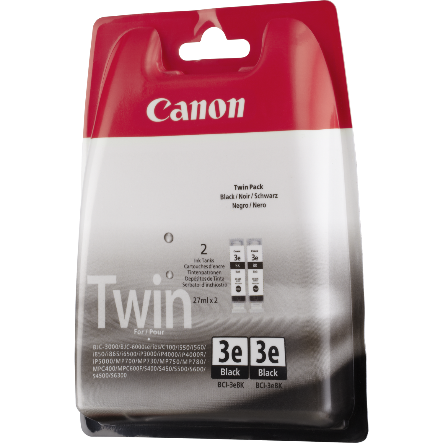 Cartouche d'encre noire Canon BCI-3e BK (lot de deux cartouches) prix Maroc