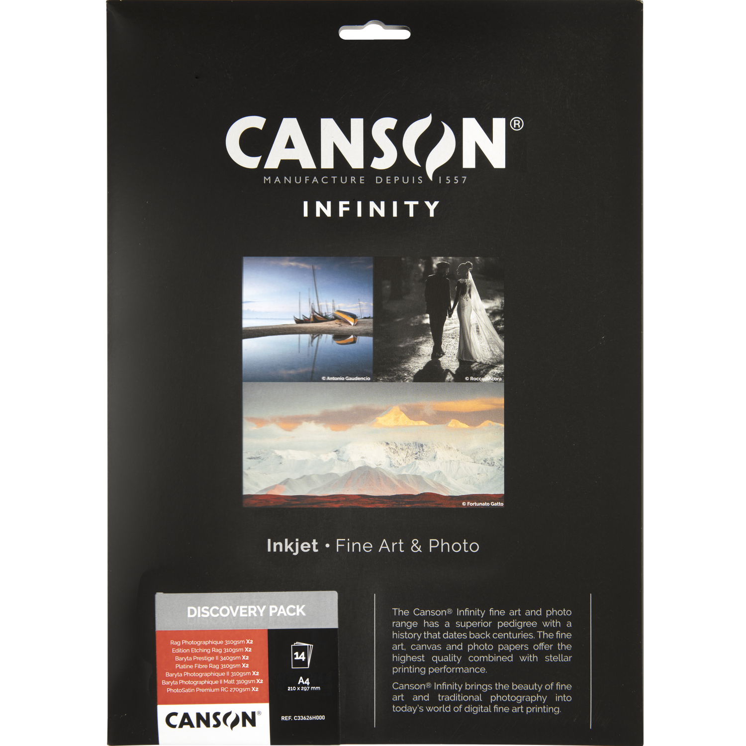 Pack Découverte Canson® Infinity, A4, 14 feuilles prix Maroc