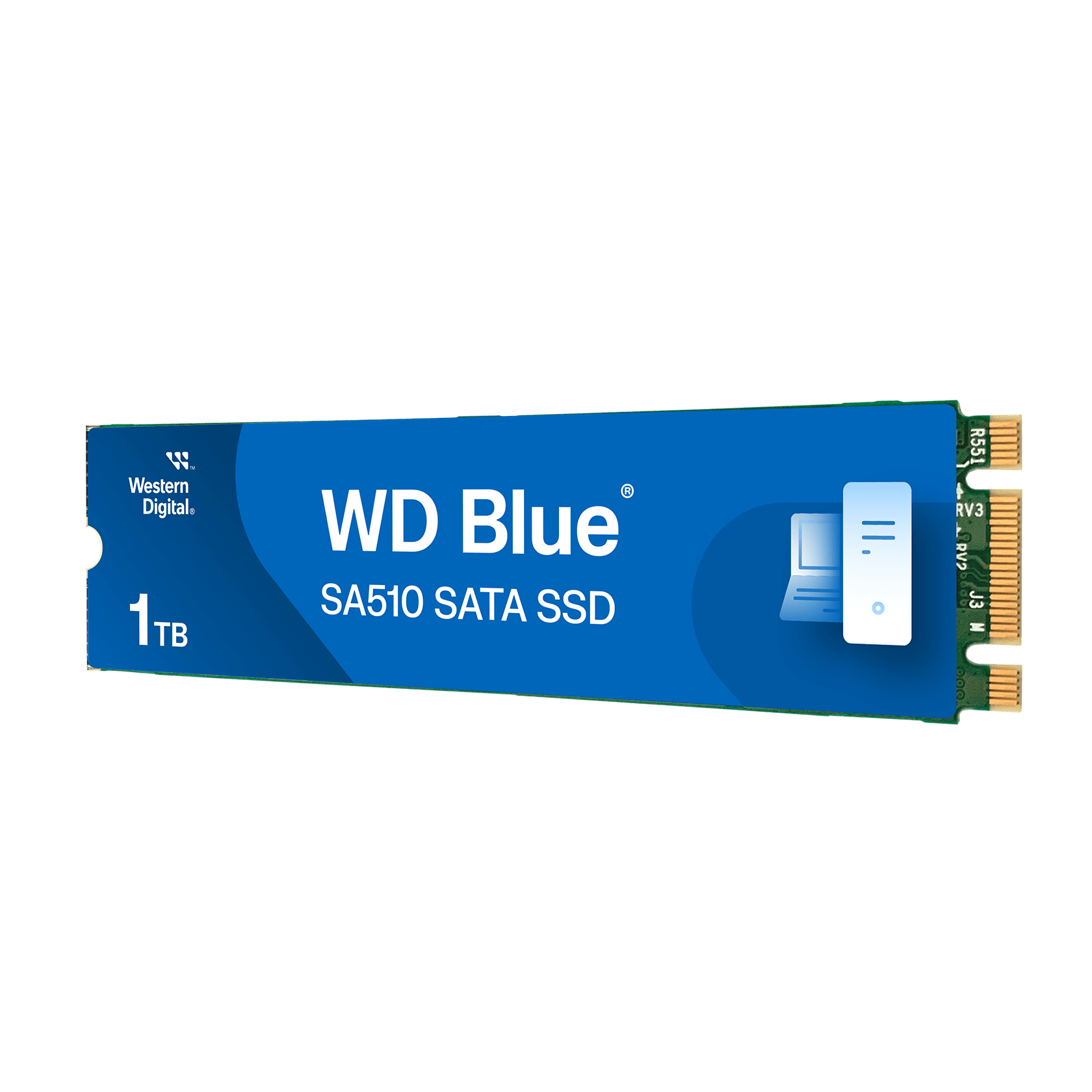 Western Digital Disque SSD SATA WD Blue SA510 au format M.2 2280 - 1 To ...