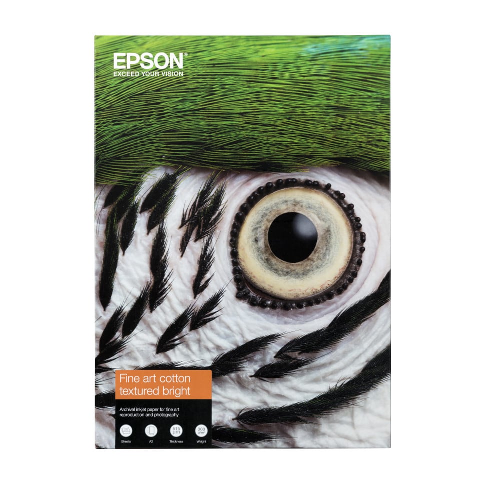 Epson Fine Art Cotton Textured Bright II – Papier d'art texturé A3 ...