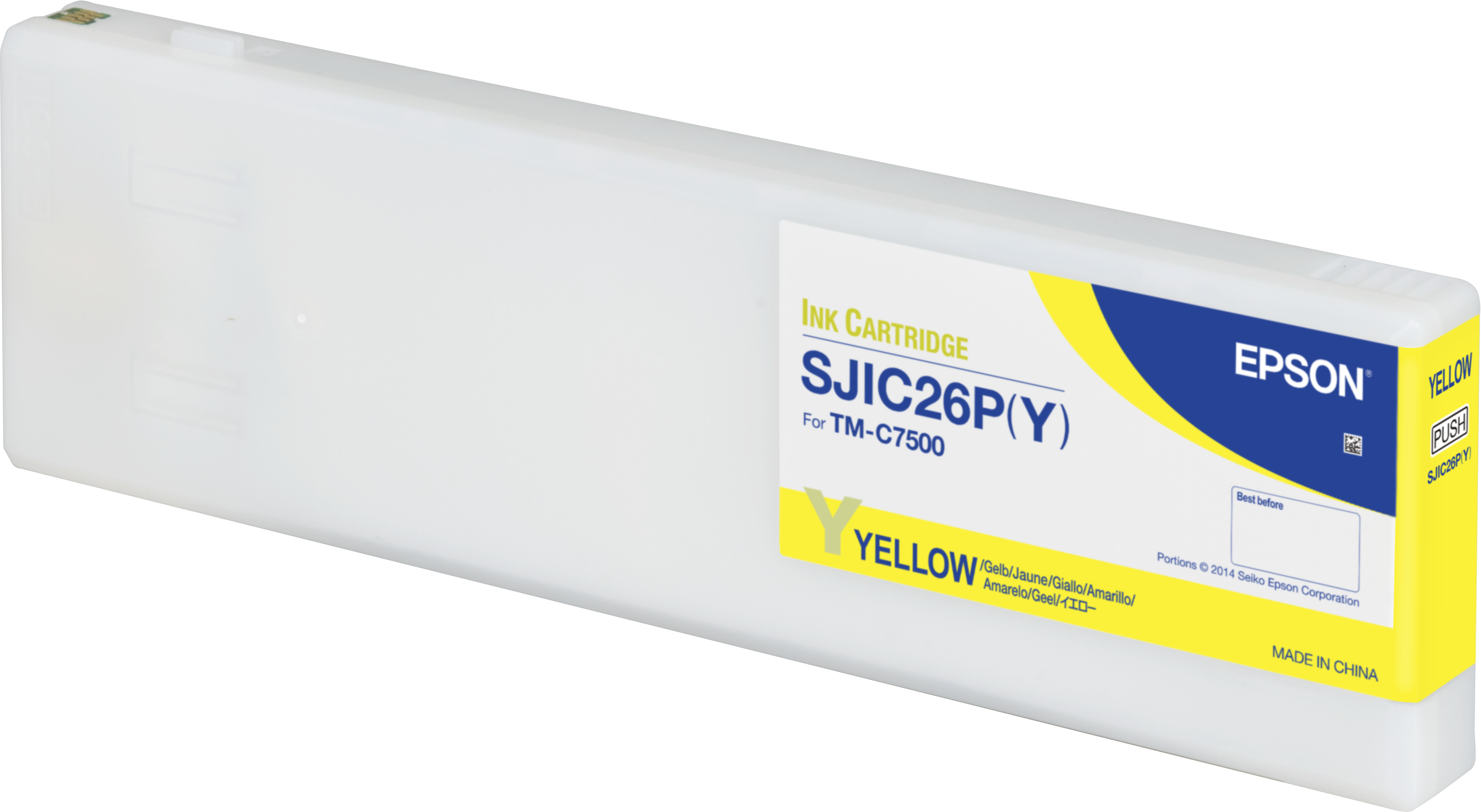 Epson ColorWorks C7500 – Cartouche d'encre jaune SJIC26P(Y) (C33S020621 ...