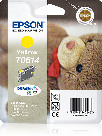 Epson T0614 – Cartouche "Ourson" d’encre DURABrite Ultra (C13T06144020 ...