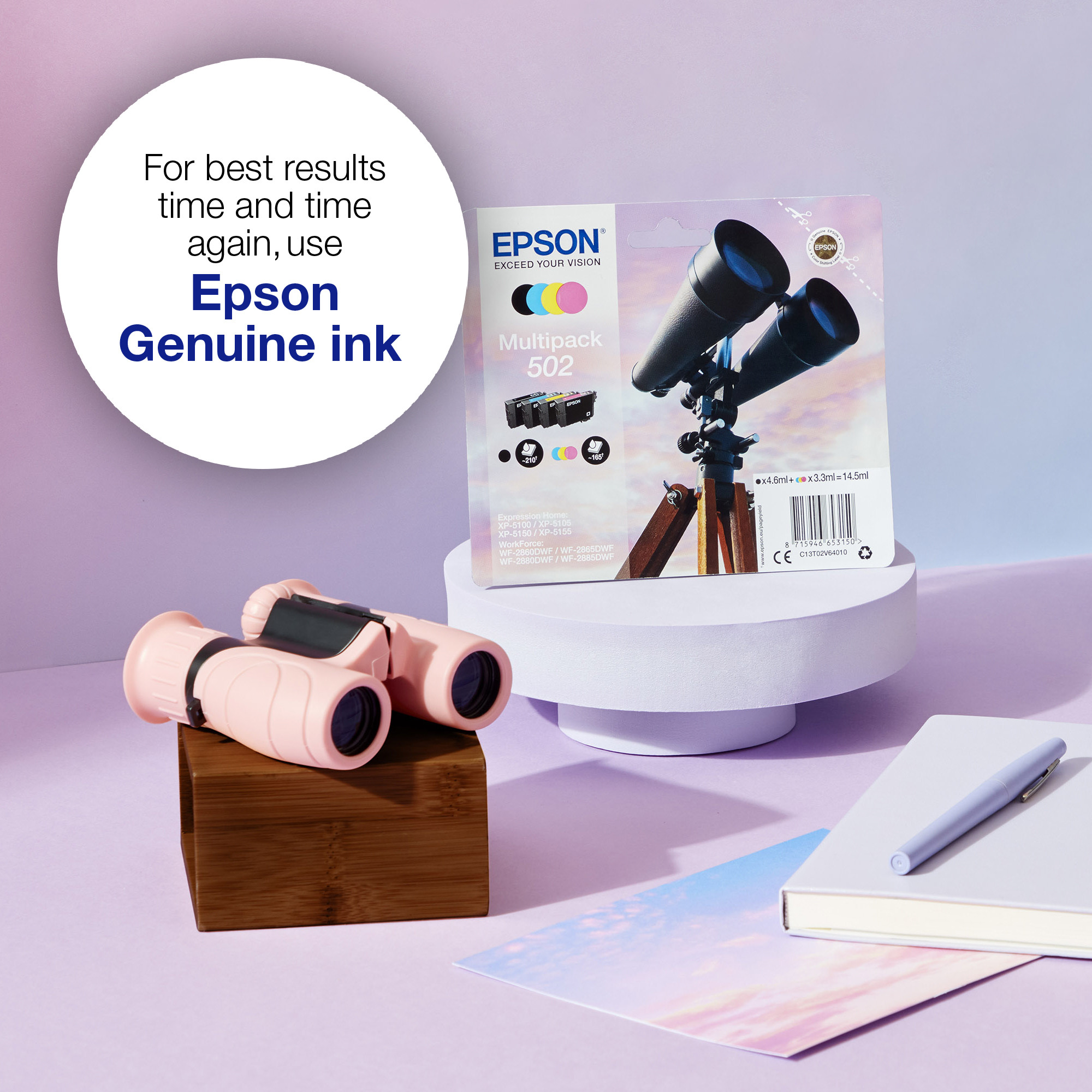 Epson 502 – Encre jaune de haute capacité (C13T02V44010) prix Maroc