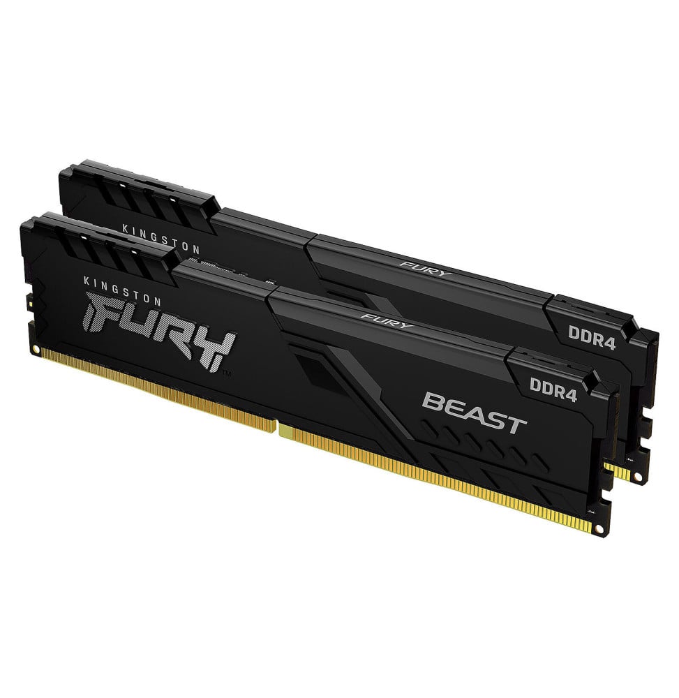 Kingston FURY Beast 32 Go (2 x 16 Go) DDR4 3200 MHz CL16 (KF432C16BBK2/32) prix Maroc