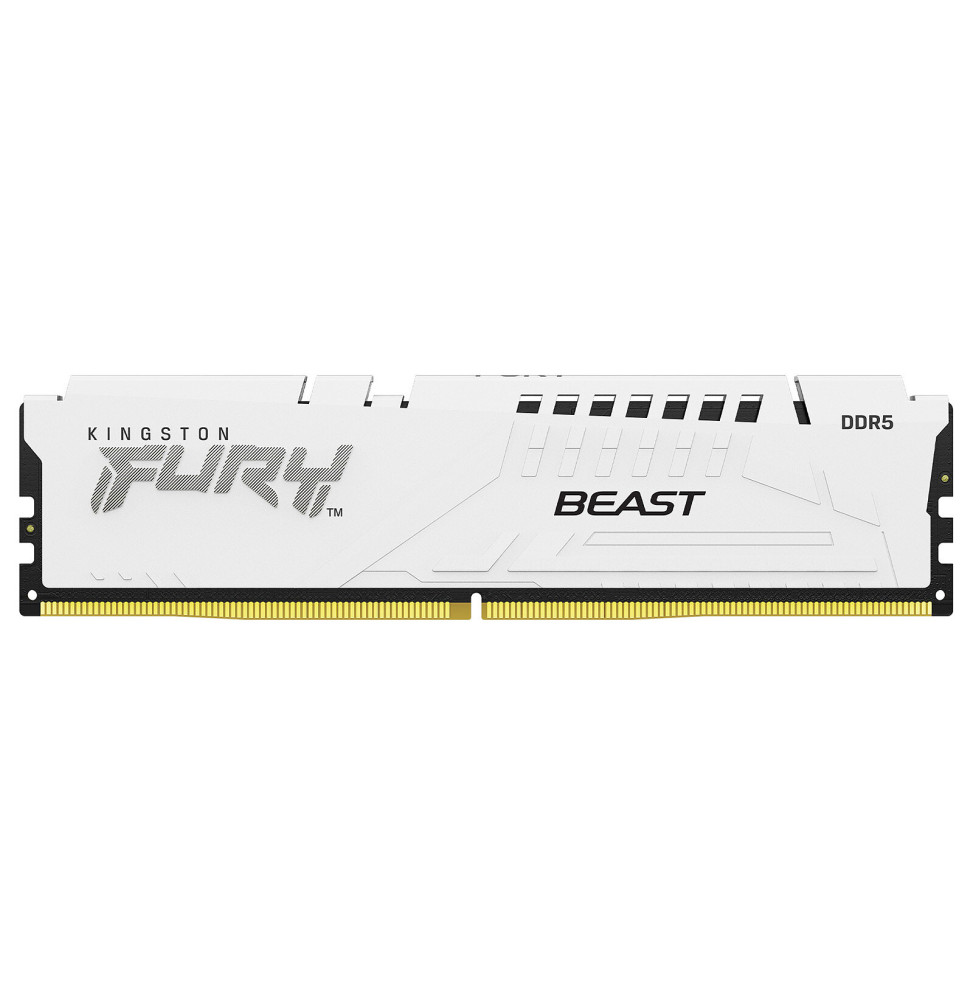 Kingston FURY Beast 32 Go (2 x 16 Go) DDR5 6000 MHz CL36 - Blanc prix Maroc
