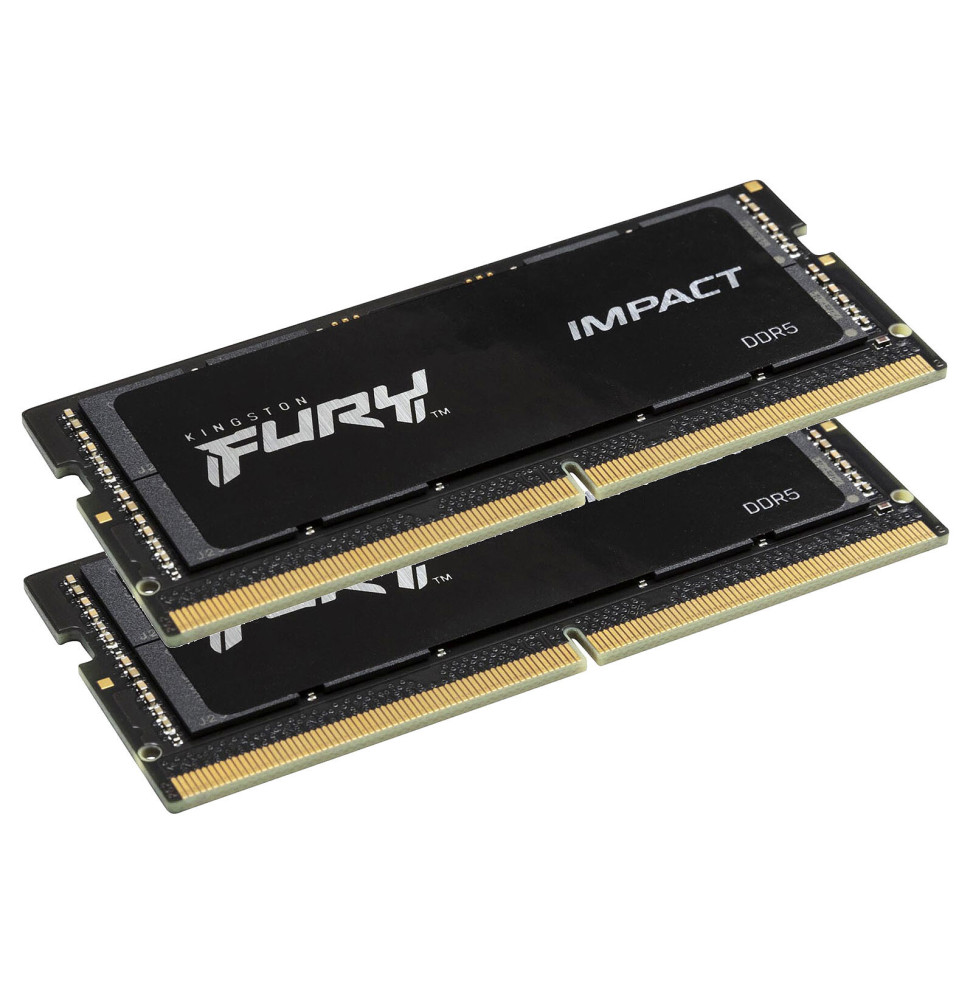 Kingston FURY Impact SO-DIMM 32 Go (2 x 16 Go) DDR5 6000 MHz CL38 prix Maroc