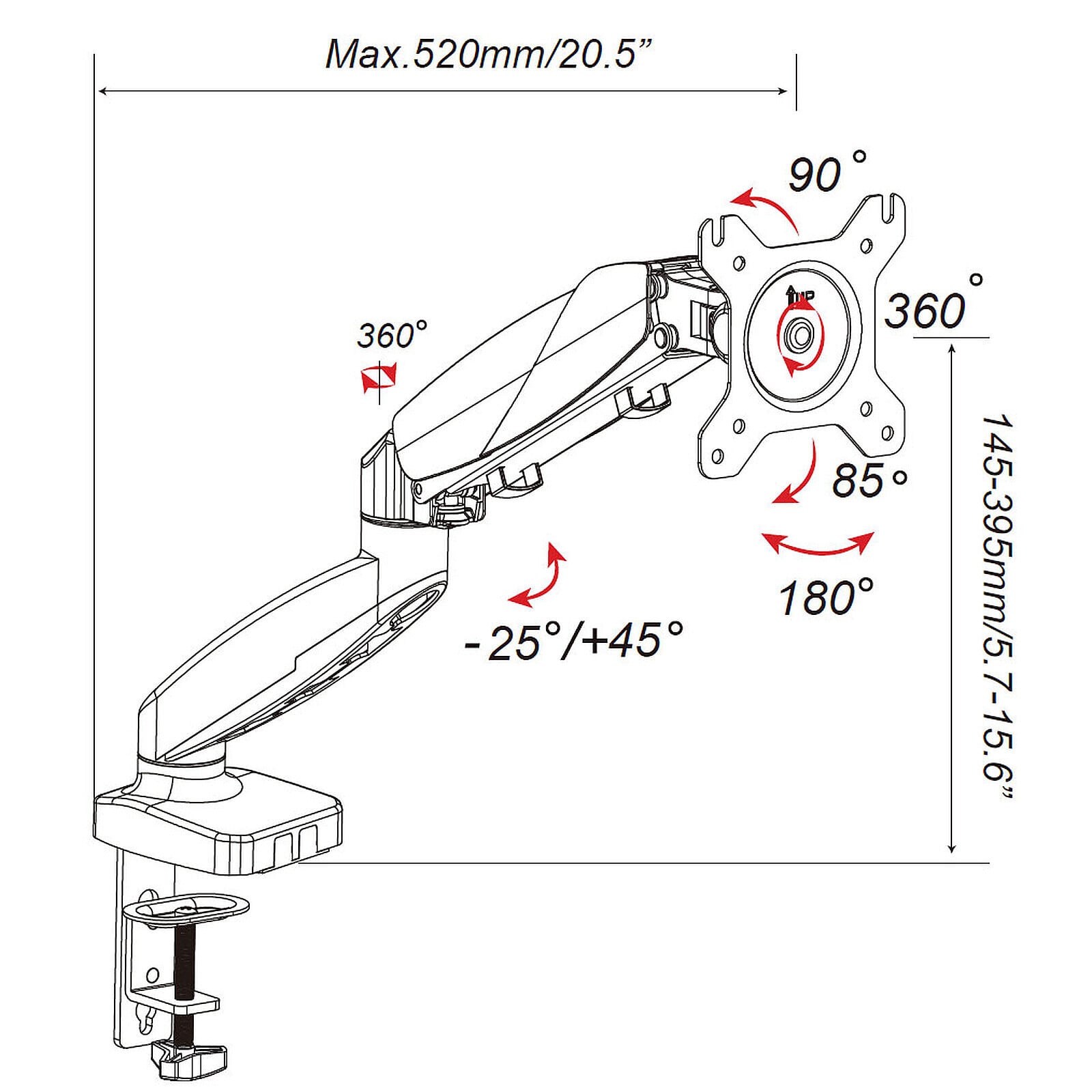 INOVU 21.5" LED - MB22 V2 + SBA1 Noir prix Maroc