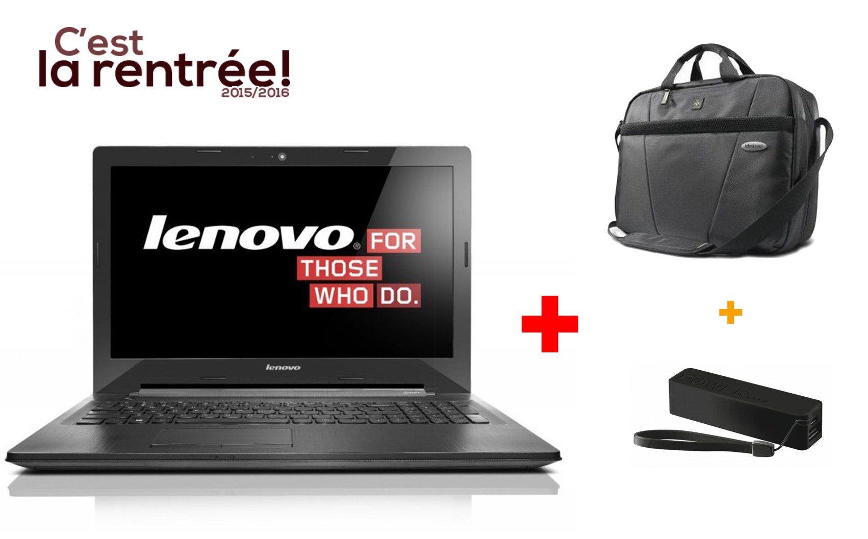 PACK de PC portable Lenovo G5030 + Sacoche IDEAPAD T150 + Power Bank ...