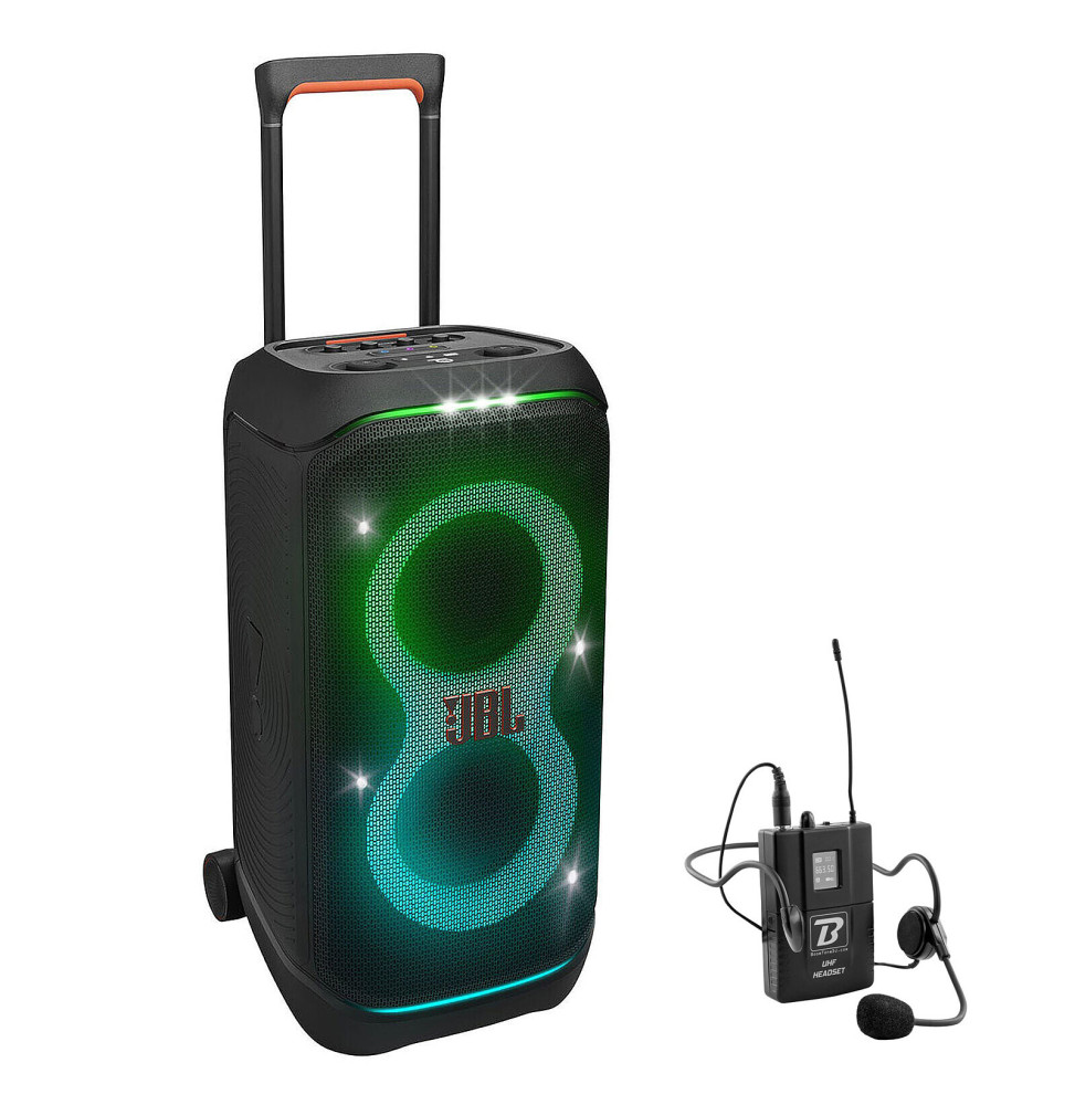 JBL PartyBox Stage 320 + BoomTone DJ UHF Headset F1 prix Maroc