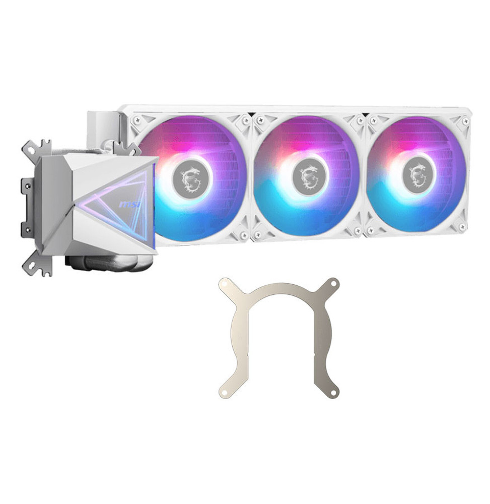 MSI MAG CORELIQUID I360 - Blanc + Offset Kit LGA1851 prix Maroc