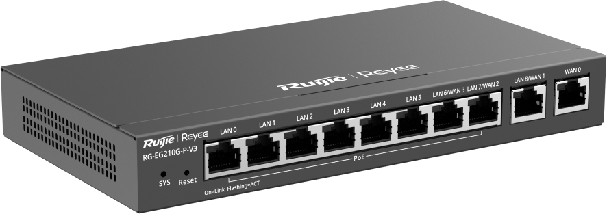 Routeur professionnel Reyee RG-EG210G-P-V3 10 Ports 600Mbps prix Maroc