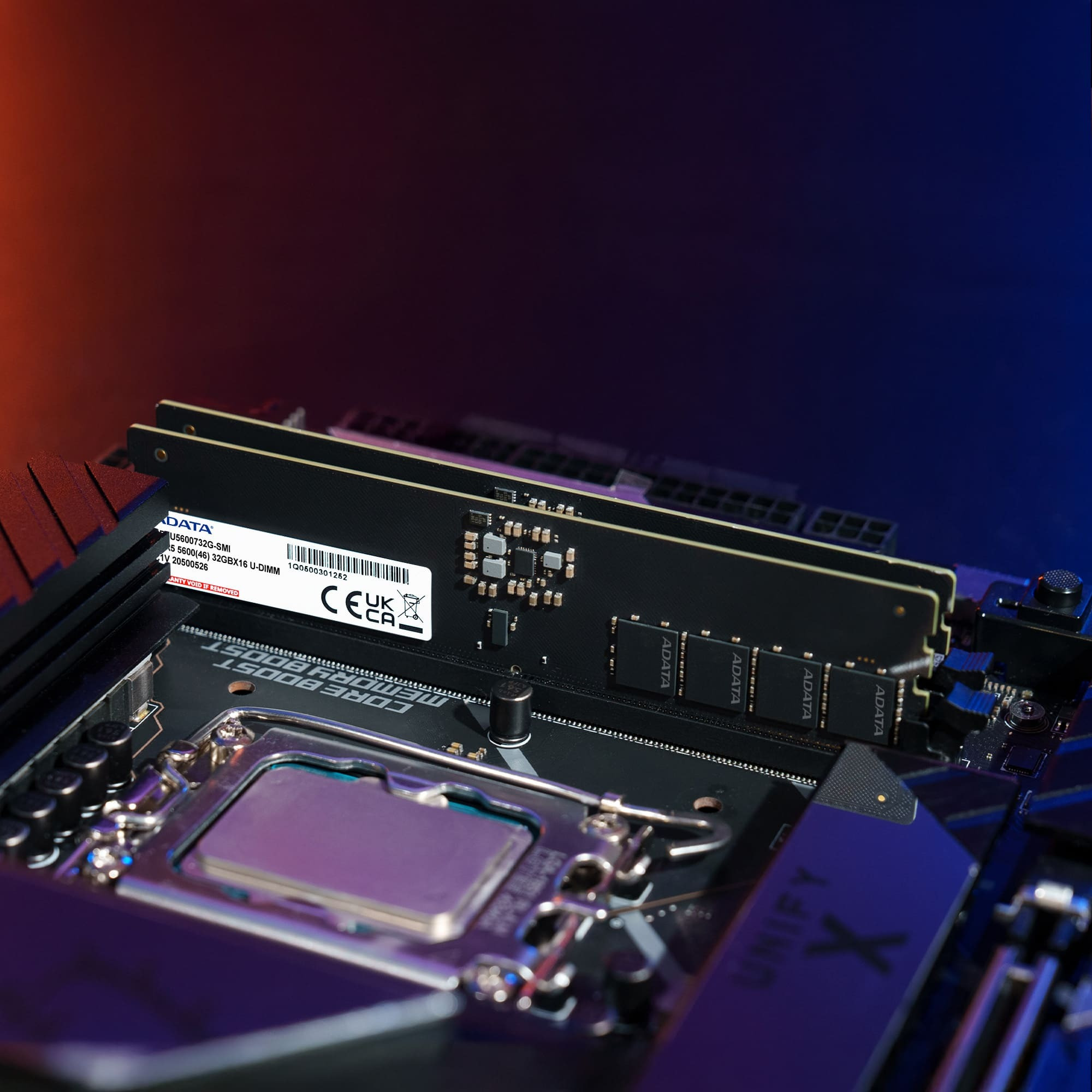 Barrette mémoire ADATA CU-DIMM 32GB DDR5-6400 MHz - PC bureau (AD5CU640032G-S) prix Maroc