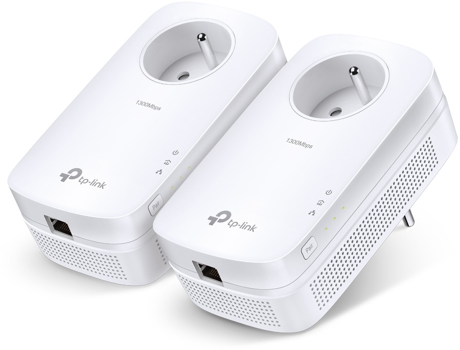 TP-Link PA8015P KIT de 2 CPL AV1300 Gigabit avec prise gigogne (prise ...