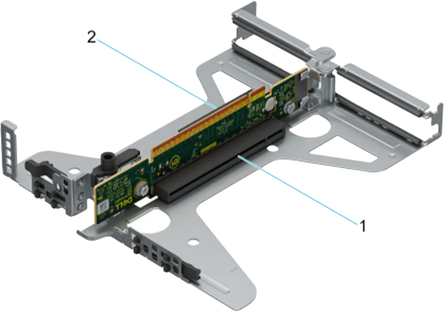 DELL Riser Config 2 Butterfly Gen4 Riser (x8/x8) pour PowerEdge R360 CK ...