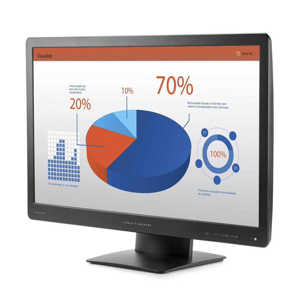 Ecran HP ProDisplay P242va de 61 cm (24 pouces) (K7X32AS) prix Maroc