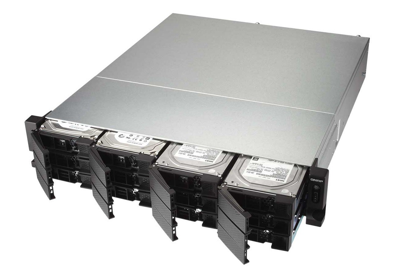 Serveur NAS professionnel 12 baies Rackable QNAP TS-1263U-RP avec ...