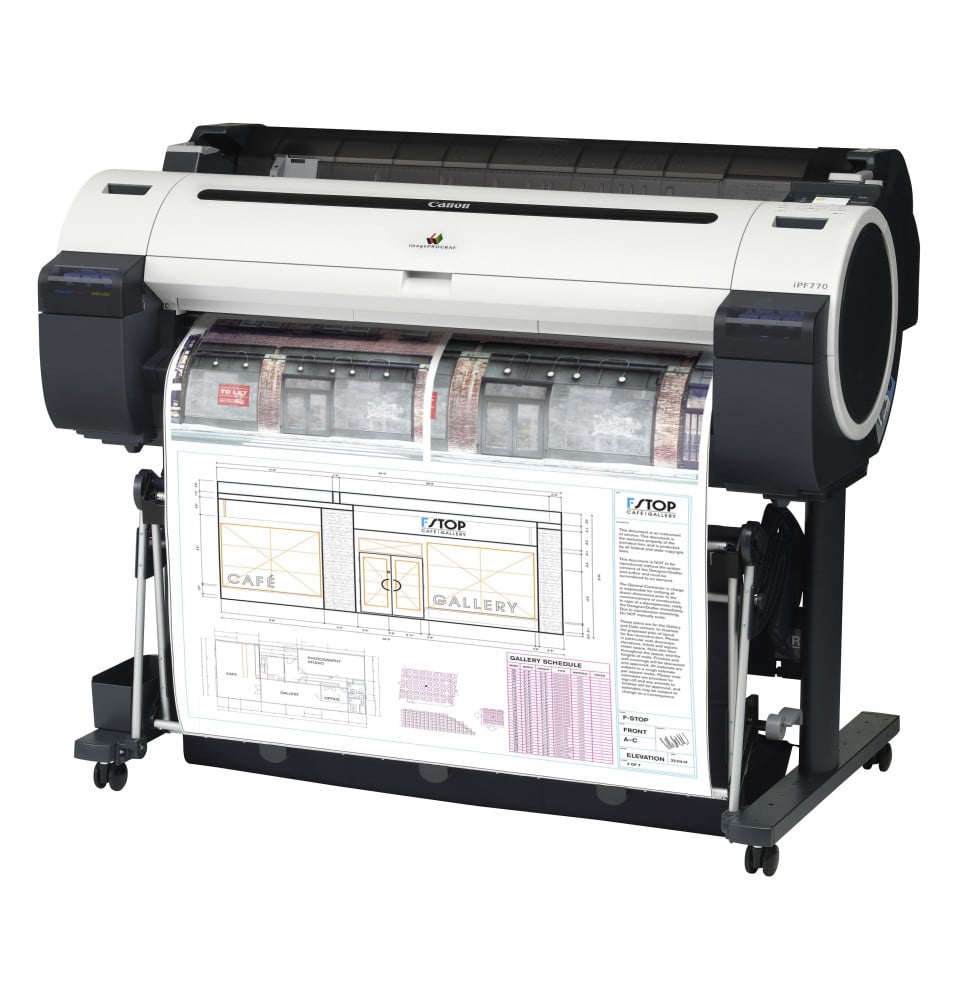 Traceur A0 Canon imagePROGRAF iPF770 - 5 couleurs (36 pouces /914,4 mm ...